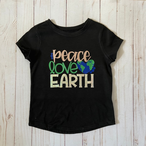 Peace Love Earth SVG, Earth Day SVG, SVG Cut File, Earth Svg, Earth Day ...