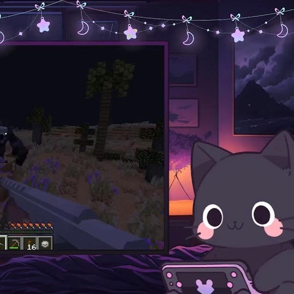 Pngtuber Cat Gamer Vtuber Model for Twitch | 10x Black Png Tuber ...