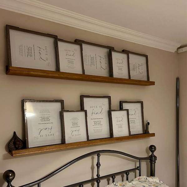 Photo Shelf, Picture Shelf, Picture Ledge, Wooden Shelf, Rustic Shelf ...