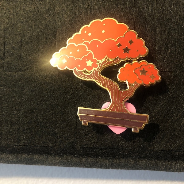 Bonsai Trees Hard Enamel Pin | Lapel Pin | Ita Bag, Flair, Kawaii - Etsy