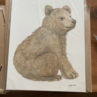 Bear Cubs Set 2 Baby Bear, Baby Animal Prints, Nursery Animal Print ...