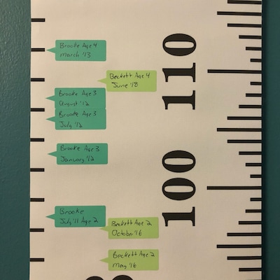 Growth Chart Markers Children's Vinyl Wall Decal - Etsy