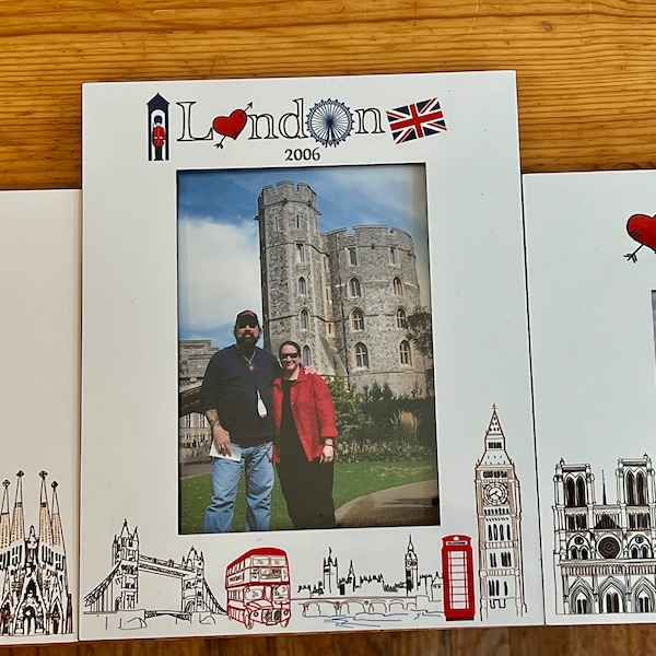 Personalize-london Picture Frame-wedding, Honeymoon, Vacation in London ...