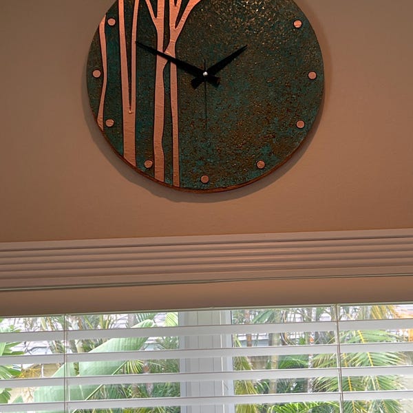 Wall Clock, Copper Wall Clock, Wall Clock Unique, Wall Clock Modern, Mall Clock Kitchen, Copper ...