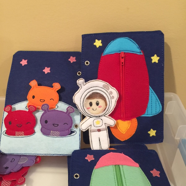 Quiet Book Pattern in the Hoop Machine Embroidery Design. Busy Book ...