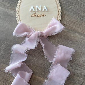 Wooden Custom Name Ribbon Interchangeable Milestone Cards Personalize ...