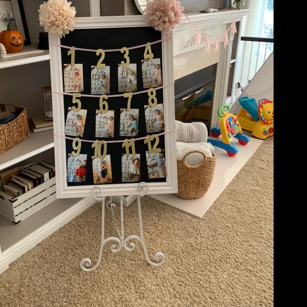 First Year Photo Banner | Milestone Banner | Baby's First Birthday ...