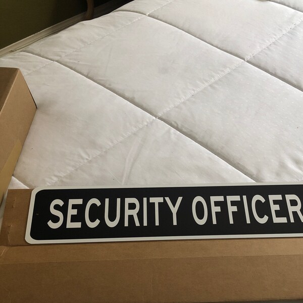 Security Officer, Security Officer Gift, Security Officer Sign ...