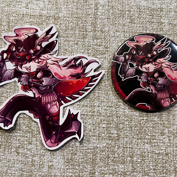 BSD Bungou Stray Dogs Pins - Sigma & Bram Stoker | Decay of the Angel ...