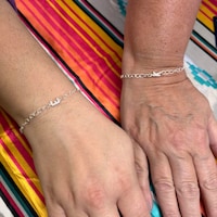 1FT 4x2mm 925 Silver Chain Foot, Unfinished Marina Flat Link Chain ...