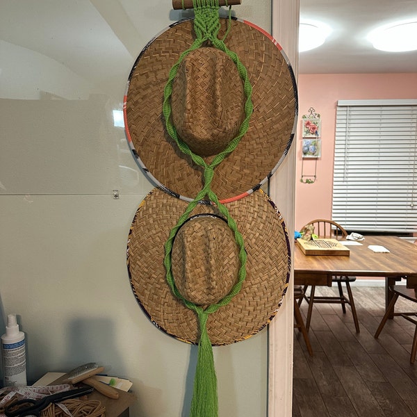 Hat Storage Pattern, Crafting Macrame, PDF Hat Holder, Patterns and How ...