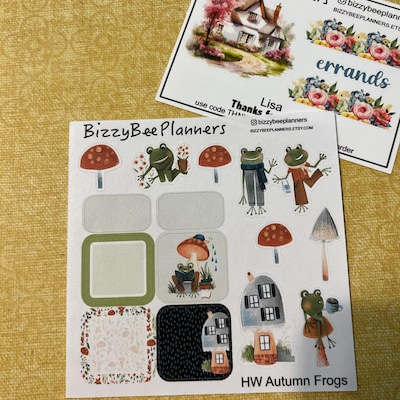 Fall Cows Standard Vertical Weekly Kit Vertical Planner Sticker Kit Cow ...