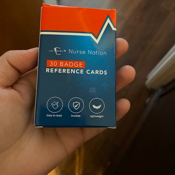 Nurse Nation 30 Vertical Badge Reference Cards Set - Nursing, Lab ...