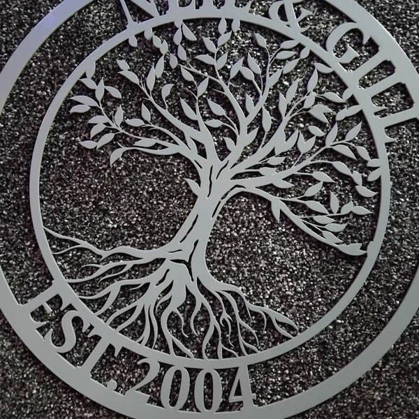Metal Tree of Life Metal Door Hanger, Tree of Life Metal Wall Art ...
