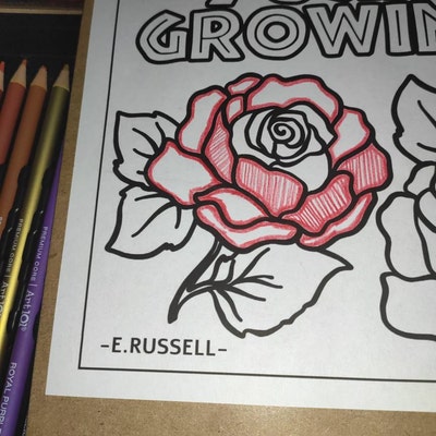 Custom Name Line Drawing Coloring Page Personalized Gift Kids Party ...