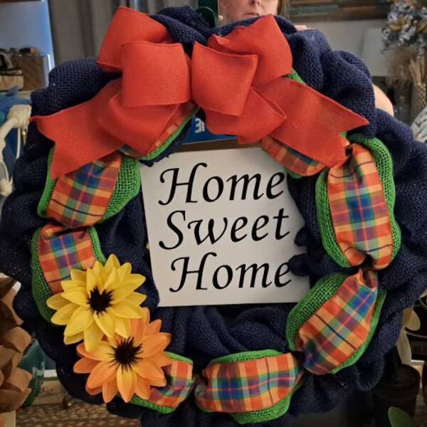 Over Door Swag, Beige Rose Swag, Wall Hanging, Year Round Home Swag ...