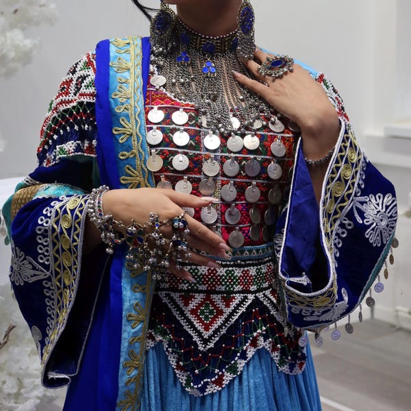 Traditional Afghan Kochi Style Nikkah Dress and Wasket for Couple - Etsy