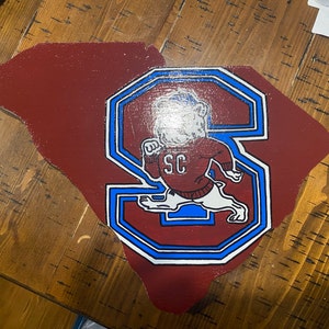 LSU Hand Painted Wooden Sign, Cut Into the Shape of Louisiana. - Etsy