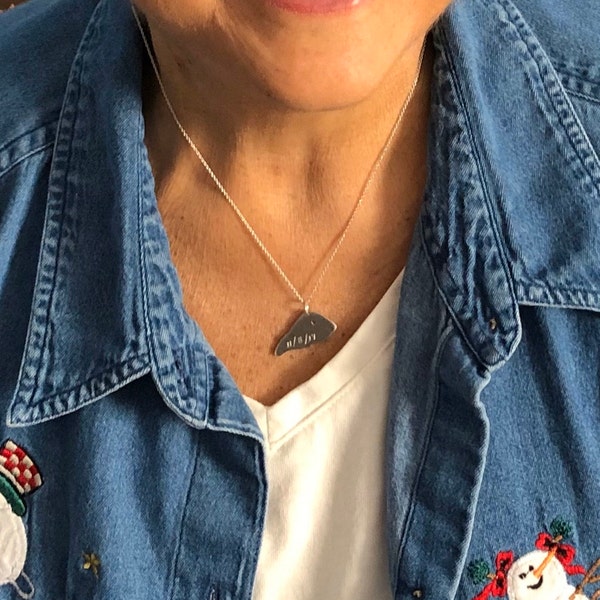 Handmade Eco-friendly Sterling Silver Liver Necklace, Liver Charm ...