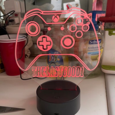 Game Controller Night Light, Personalized Free, LED Night Lamp, With ...