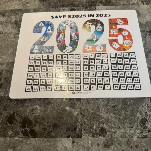 Save 2025 in 2025 AND Save 225 in 2025 Savings Challenges | Two ...