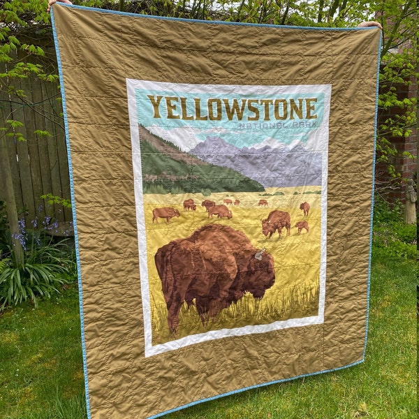 DEAL National Parks Poster Panel Yellowstone - Riley Blake Designs ...