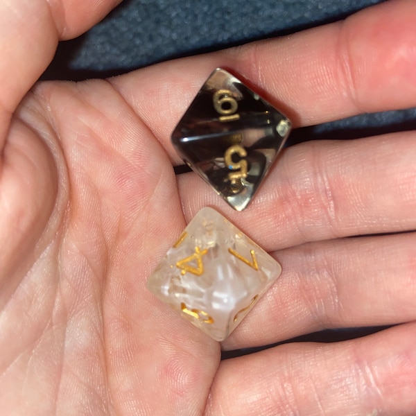 Loose Individual Polyhedral Dice, Random Mystery Individual D4, D6, D8 ...