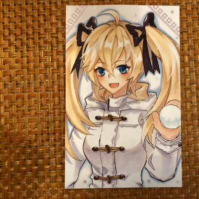 Cute Anime Girl 4 Large Vinyl Stickers Kawaii Kemonomimi/nekomimi ...