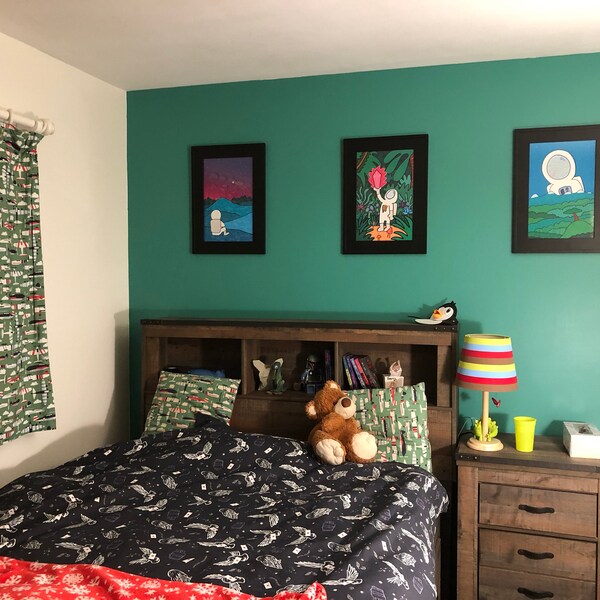 Alien Thinker Poster / Cosmic Poster / Alien Art Print - Etsy