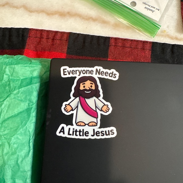 Funny Jesus Sticker: Christian Meme Decal - Laptop, Water Bottle - Etsy
