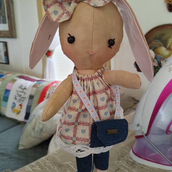 PDF Bunny Sewing Pattern With 3 Face Option, Diy Soft Cotton or Linen ...