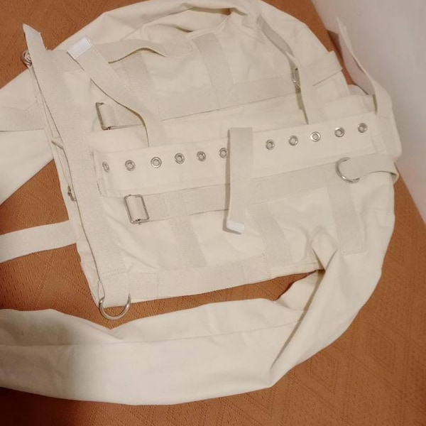 Heavy Duty Straitjacket - Central or Sides Crotch Strap / Canvas Fully ...