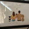 Custom Portrait Family Print, Personalized Gift for Family, Our Family ...