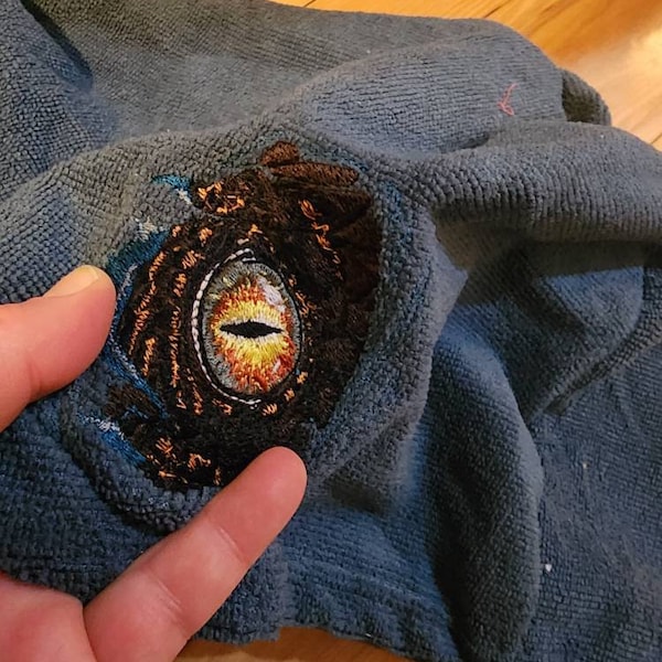 Dragon Eye Machine Embroidery Design, Scary Dragon Eye Embroidery ...