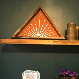 Triangle Ray Wood Sign - Etsy