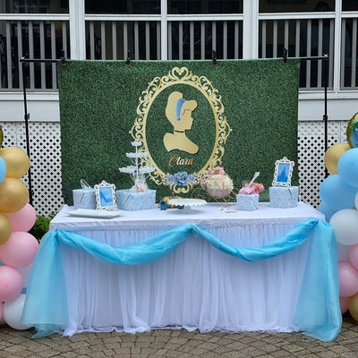 PRINCESS Birthday Backdrop Party Backdrop Party Banner Party Decor ...