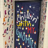Winter Gnome Door Decoration Set: Classroom Bulletin Board (digital ...