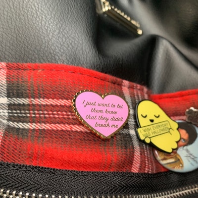 Pretty in Pink Hard Enamel Pin - Etsy