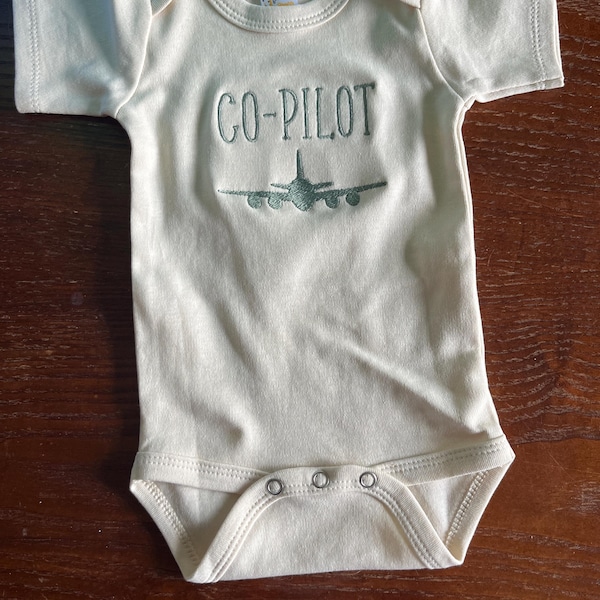 Embroidered ONESIES® Brand, Co Pilot, Pilot ONESIES® Pregnancy ...