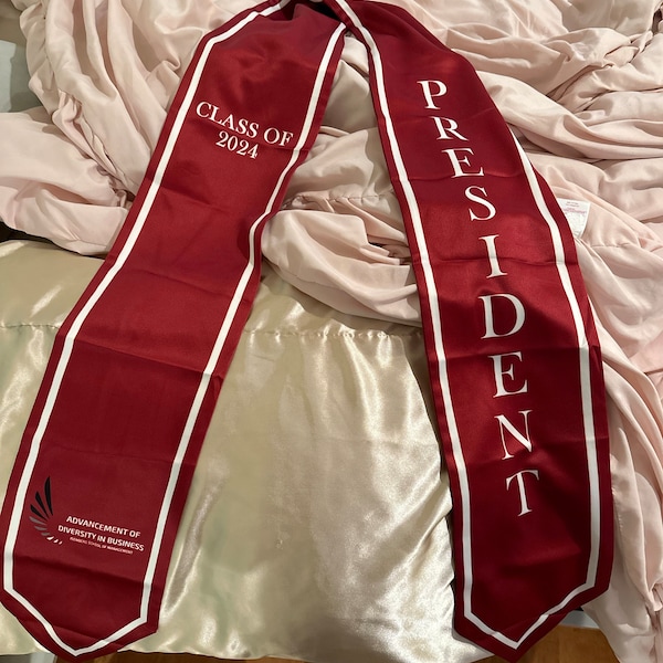 Personalized Graduation Stole: Custom College Grad Gift - Etsy