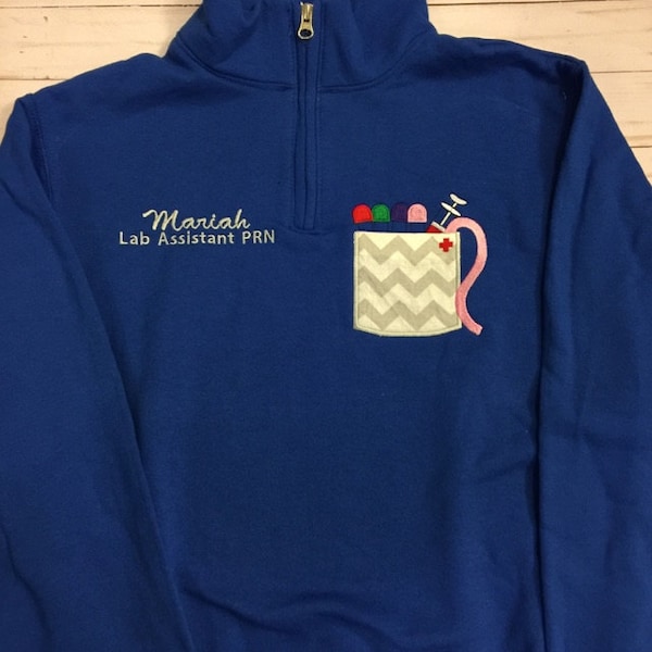 Real Phlebotomist Pocket - Machine Embroidery Applique Design In-the ...