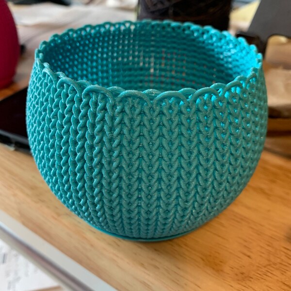 Knit Planter Container • 3.25 Inch Small Planter Container - Etsy