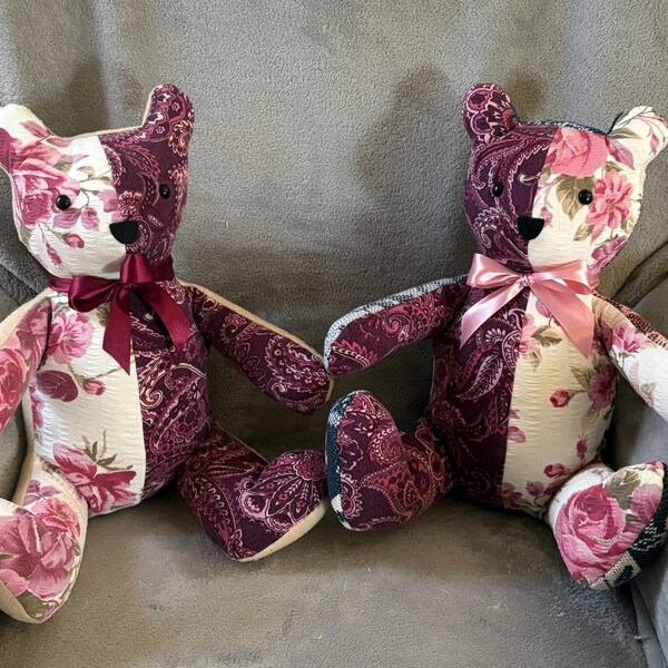 Memory Bear With Vest - Etsy