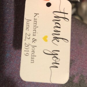 Mini Thank You Tags, Succulent Tags, Small Thank You Favor Tags ...
