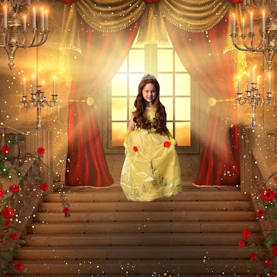 Digital Background for Photography. Stairs in Palace. Fairy Tale ...