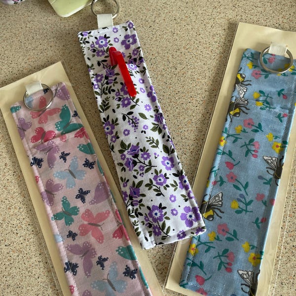 Fabric Pen Holder for Lanyards - Holds 1 or 2 Pens or Pencils ...