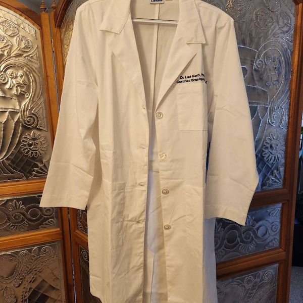 Personalized Womens Lab Coat With Custom Embroidered Text or Name ...