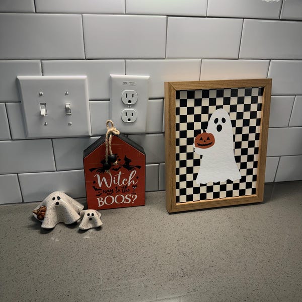 Handmade Ceramic Ghost Luminaries Pottery Halloween Decor Pottery Ghost ...