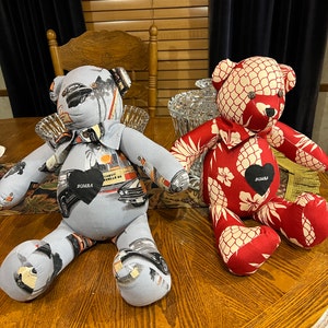 Memory Bears Made With Loved Ones Clothing - Etsy
