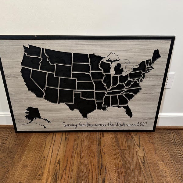 Map to Mark Travels, Map With Push Pins, US Map, Map of United States ...